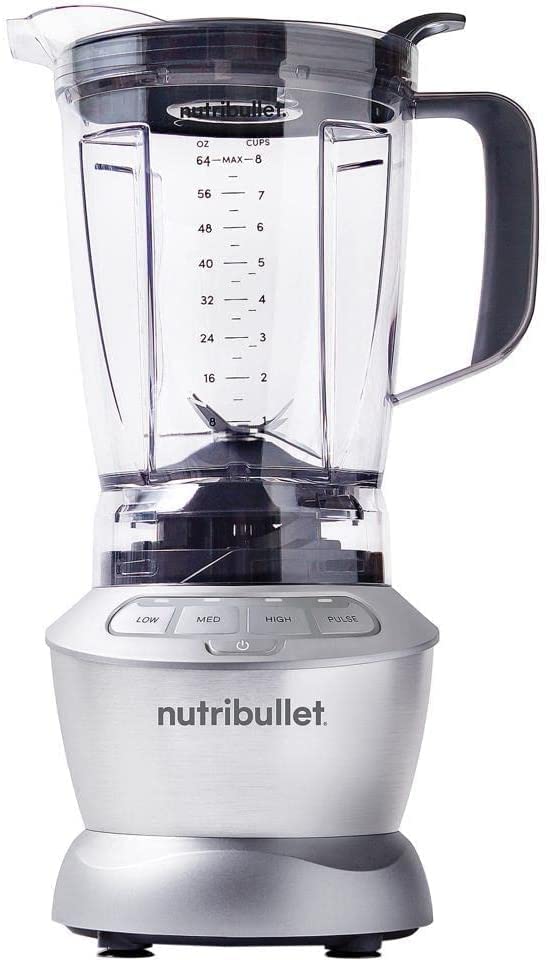 NutriBullet 1200w NBF40400 High Performance Blender Extra Large 64 oz BPA-Free Pitcher Cold Hot Soups