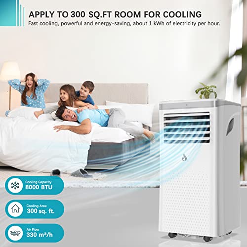 Portable Air Conditioners, Portable AC With Remote for Room (8000Btu, 8000Btu)