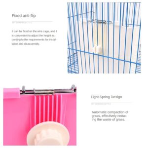 Yrvanity Rabbit Hay Feeder Guinea Pig Chinchillas Less Wasted and Mess Hay Rack Plastic Food Bowl for Bunny and Other Small Animals (Beige), Blue,Beige,Pink