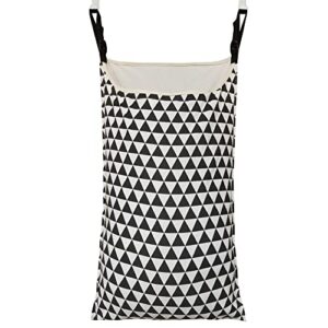 hdhyk adjustable space saving door hanging laundry hamper bag with over door hooks for dirty laundry