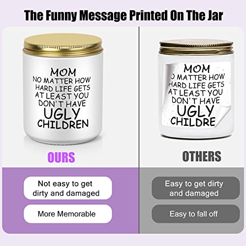 Christmas Gifts for Mom from Daughter Son - Funny Mom Gifts for Birthday Valentines Day Mothers Day - Stocking Stuffers for Mom - Scented Candles Soy Wax Lavender(7oz)