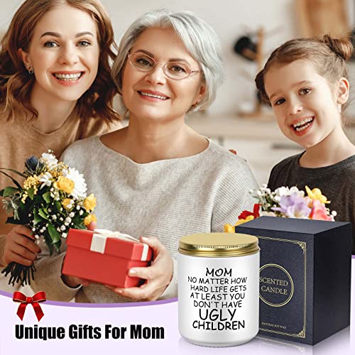 Christmas Gifts for Mom from Daughter Son - Funny Mom Gifts for Birthday Valentines Day Mothers Day - Stocking Stuffers for Mom - Scented Candles Soy Wax Lavender(7oz)