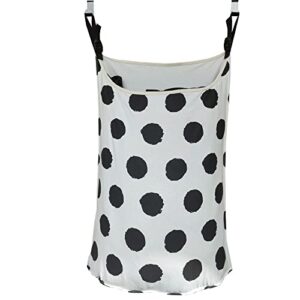 hdhyk adjustable space saving door hanging laundry hamper bag dorm laundry bag,wide open top over the door laundry hamper with free hanging hooks