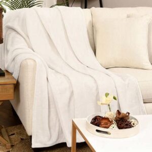 Life Comfort Eco Plush Throw ( Ivory )