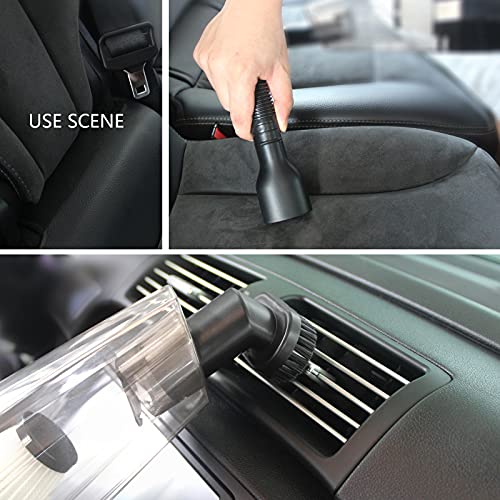 Car Vacuum Cleaner, Wet & Dry Use with LED Light and 15ft Power Cord, Handheld Vacuum Cleaner High Power 8000Pa/120W/DC12V, Small Auto Accessories Kit for Interior Detailing