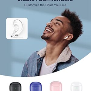 coioc Wireless Earbuds, Bluetooth Headphones, Ultra-Light and Bluetooth 5.3, CVC8.0 Bluetooth Earbuds, 30H with Mini Charging Case, USB-C Fast Charge, Deep Bass, IPX7 Waterproof, for Work,Travel