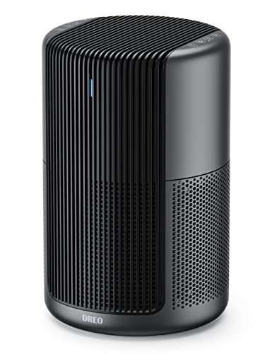 Dreo Air Purifiers for Bedroom Home Large Room, H13 True HEPA Filter for Allergies Pets, 283 ft² Coverage, 20dB Quiet Operation with 360° Filtration, Graphite, 9.84 * 9.84 * 15.2, (DR-HAP002DB)