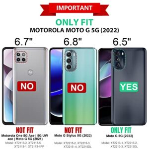 PUJUE for Motorola Moto-G 5G 2022 Case: Silicone Slim Full Rugged Bumper Matte Cell Phone Cases - Durable Shockproof Drop Protective Cute TPU Cover (Navy Blue)