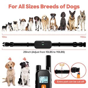 PECOLE Dog Training Collar for 2 Dogs, Shock Collar with Remote for Small Medium Large Dogs, Waterproof Rechargeable Electronic Dog Collars with Beep, Vibration and Shock Modes