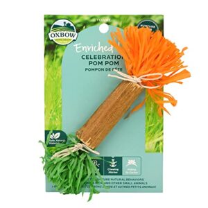 oxbow enriched life celebration pom pom for guinea pig, 0.05 lb.