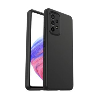 otterbox samsung galaxy a53 5g prefix series case - black, ultra-thin, pocket-friendly, raised edges protect camera & screen, wireless charging compatible