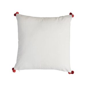 Creative Co-Op Square "Have Yourself a Merry Little Christmas" Embroidered Pillow