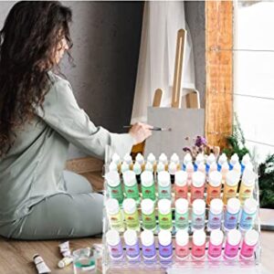 Paint Organizer for 51 Bottles Acrylic Paint, Craft Paint Storage Stand Pigment Organizer Holder Ink Bottle Stands, 2 oz Paint Rack Display Storage Oranizer