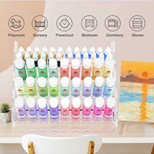 Paint Organizer for 51 Bottles Acrylic Paint, Craft Paint Storage Stand Pigment Organizer Holder Ink Bottle Stands, 2 oz Paint Rack Display Storage Oranizer