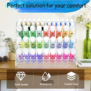 Paint Organizer for 51 Bottles Acrylic Paint, Craft Paint Storage Stand Pigment Organizer Holder Ink Bottle Stands, 2 oz Paint Rack Display Storage Oranizer