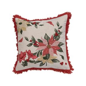 creative co-op 20" square cotton pillow