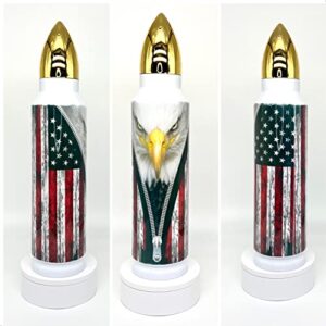 bald eagle bullet tumbler thermos