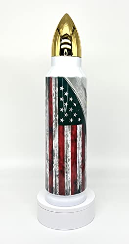 Bald Eagle Bullet Tumbler Thermos