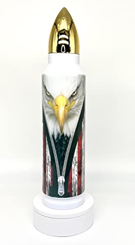 Bald Eagle Bullet Tumbler Thermos