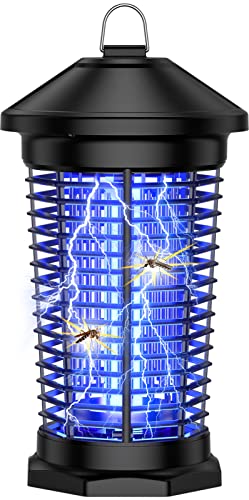 Jinyeda Bug Zapper, Electric Mosquito Zapper Indoor Outdoor, High-Power 4000V 18W Weatherproof Fly Insect Killer Trap Lantern for Home, Backyard, Patio, Garden and Camping