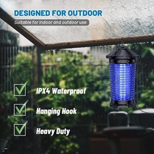 Jinyeda Bug Zapper, Electric Mosquito Zapper Indoor Outdoor, High-Power 4000V 18W Weatherproof Fly Insect Killer Trap Lantern for Home, Backyard, Patio, Garden and Camping