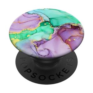 purple green illustration pattern phone popper popsockets standard popgrip