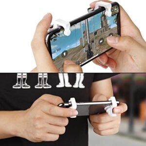 Wusteg 2Pairs PUBG Mobile Game Trigger,Controller Triggers with L1R1 Game Controller Joysticks Trigger Shooter Sensitive Aim & Fire Keys Buttons PUBG/Knives Out/Rules of Survival All Smartphone