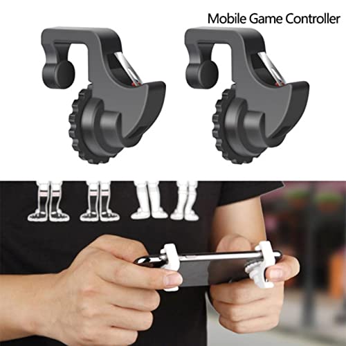 Wusteg 2Pairs PUBG Mobile Game Trigger,Controller Triggers with L1R1 Game Controller Joysticks Trigger Shooter Sensitive Aim & Fire Keys Buttons PUBG/Knives Out/Rules of Survival All Smartphone