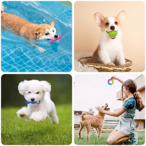 Omivine Puppy Toys for Teething, 4 Pack Dog Chew Toys for Puppy, Cute Dog Toys Puppies Teething Toys for Cleaning Teeth Outdoor Interactive Pet Dog Toys Set Soft Durable Puppy Chew Toys for Small Dogs