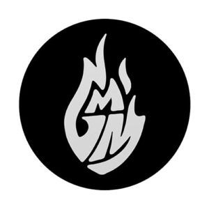 GMM Black & White Logo PopSockets Standard PopGrip