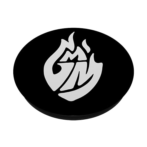 GMM Black & White Logo PopSockets Standard PopGrip