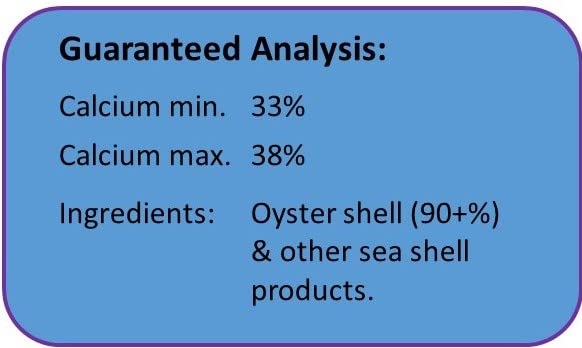 Pacific Oyster Shells - Crushed Oyster Shell Calcium Supplement for Egg-Laying Poultry (Chickens & Ducks) 5lb