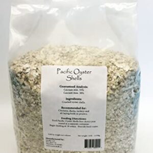 Pacific Oyster Shells - Crushed Oyster Shell Calcium Supplement for Egg-Laying Poultry (Chickens & Ducks) (10)