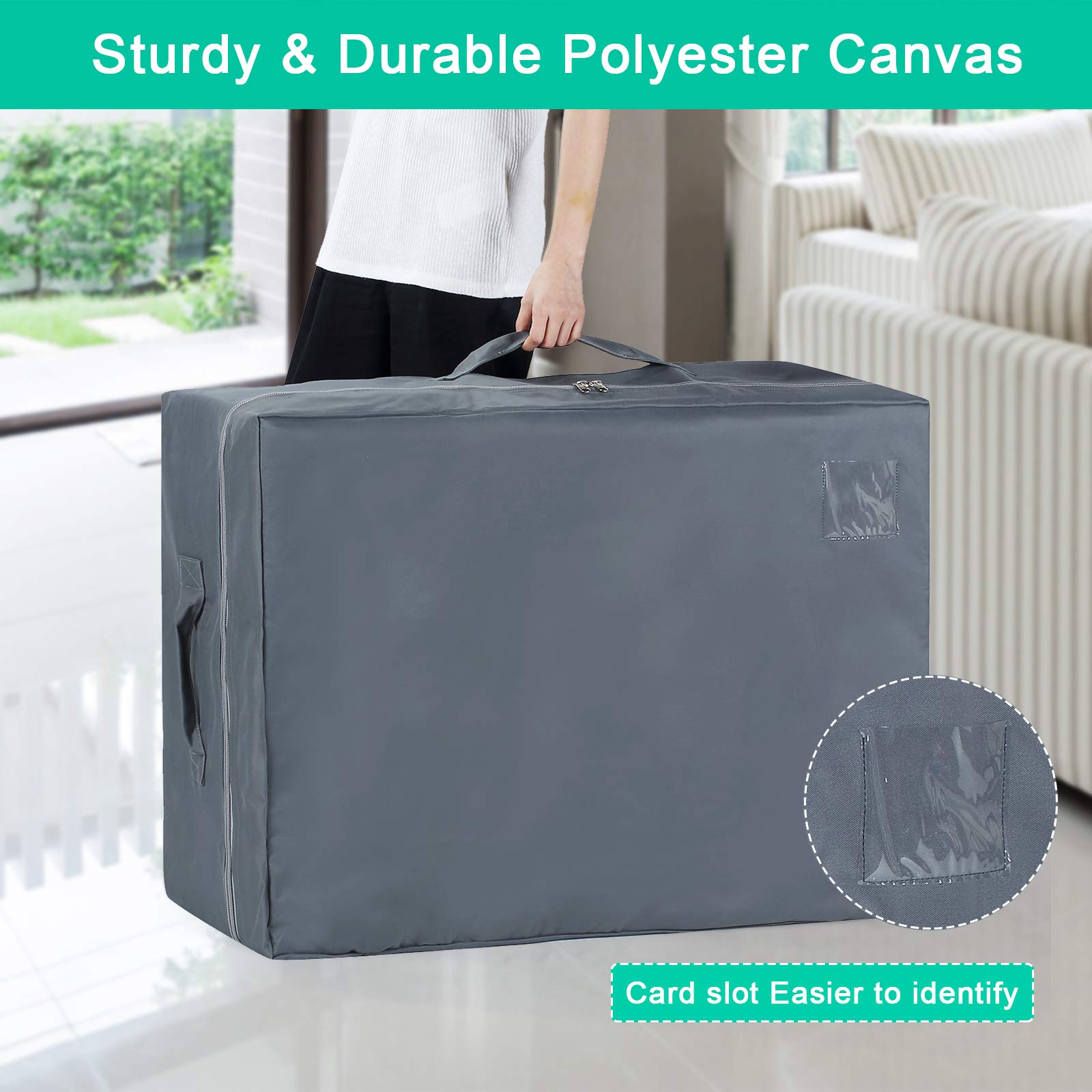 Carry Case for Tri-Fold Mattress 4-6 inch Twin, Foldable Memory Foam Mattress Case, Sturdy Carrying Bag for 4-6 inch Twin Trifold Matress, Portable Twin Mattress Storage Bag with 3 Handles