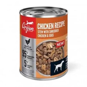 orijen grain-free real meat shreds chicken recipe stew premium wet dog food, 12.8 oz., case of 12, 12 x 12.8 oz