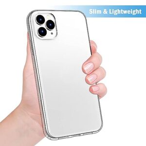 JJGoo Compatible with iPhone 11 Pro Case Clear, Transparent Soft Shockproof Protective Slim Thin Bumper Cover Phone Case- 5.8inch