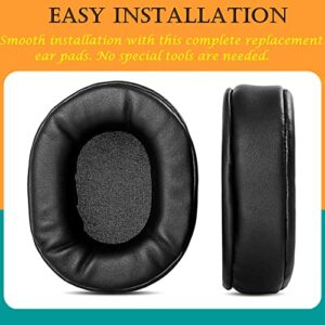 TaiZiChangQin Upgrade Ear Pads Ear Cushions Mic Foam Replacement Compatible with Trust GXT 414 ZAMAK Headphone (Protein Leather Earpads)