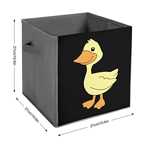 Yellow Duck Collapsible Storage Bins Basics Folding Fabric Storage Cubes Organizer Boxes with Handles