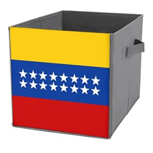 flag of gran colombia collapsible storage bins basics folding fabric storage cubes organizer boxes with handles