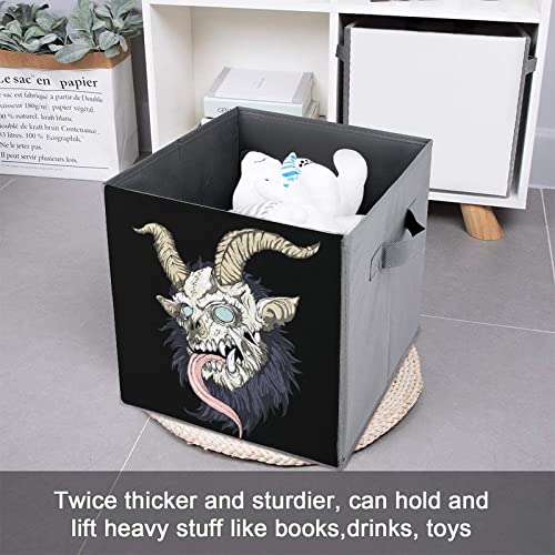 Krampus Collapsible Storage Bins Basics Folding Fabric Storage Cubes Organizer Boxes with Handles