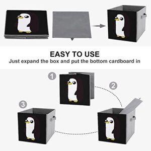 Penguin Collapsible Storage Bins Basics Folding Fabric Storage Cubes Organizer Boxes with Handles