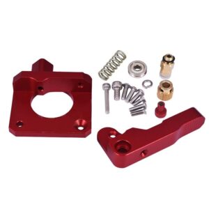 3D Printer Accessories 1pcs 3D Red Metal MK8 Aluminum Alloy Block 1.75mm Filament for MK8 CR-10 Ender-3 3D Printer Controllers ( Size : Right )