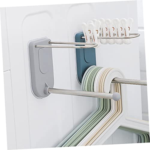 Zerodeko 2 Pcs Purse Hooks Clothes Clothes Hanger Organizer Cloth Hanger Holder Hanger Storage Shelf Holders pegs Stainless Steel Hanger Rack Metal Hangers Clothespin Hanging