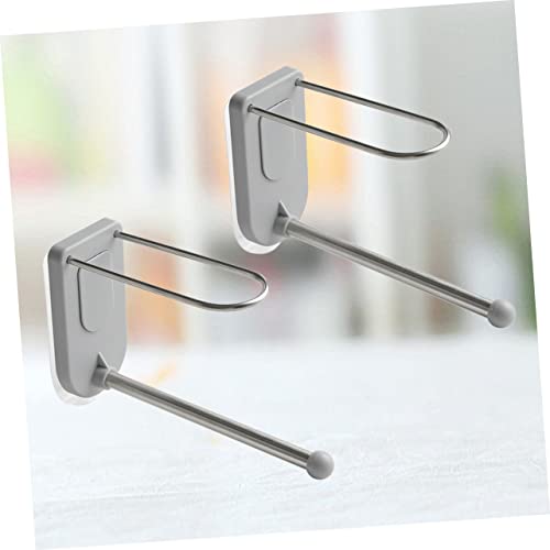 Zerodeko 2 Pcs Purse Hooks Clothes Clothes Hanger Organizer Cloth Hanger Holder Hanger Storage Shelf Holders pegs Stainless Steel Hanger Rack Metal Hangers Clothespin Hanging