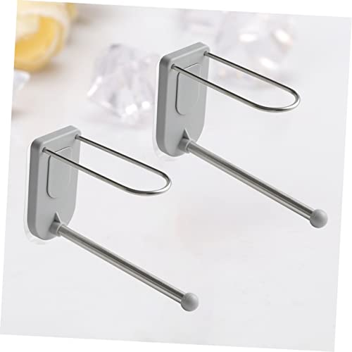 Zerodeko 2 Pcs Purse Hooks Clothes Clothes Hanger Organizer Cloth Hanger Holder Hanger Storage Shelf Holders pegs Stainless Steel Hanger Rack Metal Hangers Clothespin Hanging