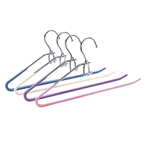 Zerodeko 4pcs Coat Hanger metalskirt Hangers Pants Clothes Hangers Multi-Layer Drying Hanger Metal Hanger Multi-Functional Pants Rack Skidproof Clothes Hanger Non-Slip Home Pants Dipping