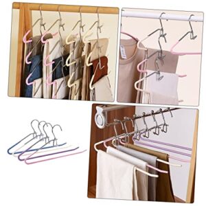 Zerodeko 4pcs Coat Hanger metalskirt Hangers Pants Clothes Hangers Multi-Layer Drying Hanger Metal Hanger Multi-Functional Pants Rack Skidproof Clothes Hanger Non-Slip Home Pants Dipping