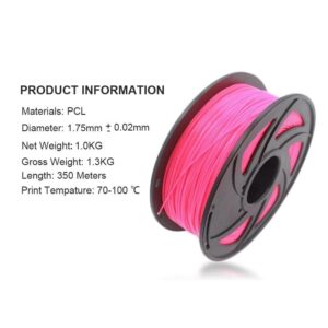 KXDFDC 350 Meters 3D Printing Materials PCL 1.75mm Diameter 3D Pen/3D Printer Filament ( Color : Gray )