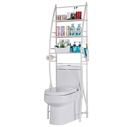 Hokcus Multi-Functional Shelf Washer Storage Frames for Over Toilet Floor Standing Toilet Storage Rack,Bathroom Multifunctional Storage Shelf,3 Tier Floor Stand Organising Rack,Thi