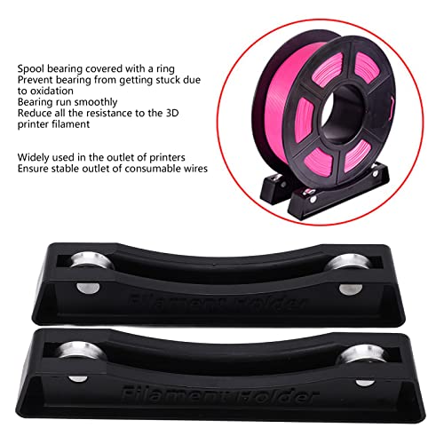 BOTEGRA PLA Rolls Stand Holder, Pre Assembled Reduce Resistance 3D Printer Filament Stand Holder Spool Better Adhesion 2Pcs for Outlet